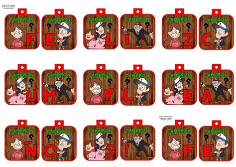 Mercado Libre Kit Imprimible Gravity Falls Imprimible