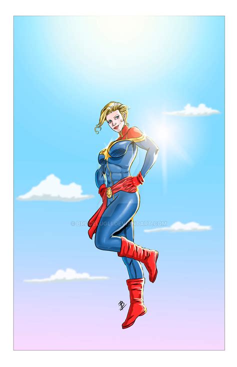 Captain Marvel Fan Art By Brucelugli On Deviantart