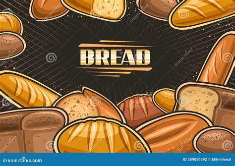 Vector Of Bread Shop Logo Round Logo Contains Bread And Wheat Against