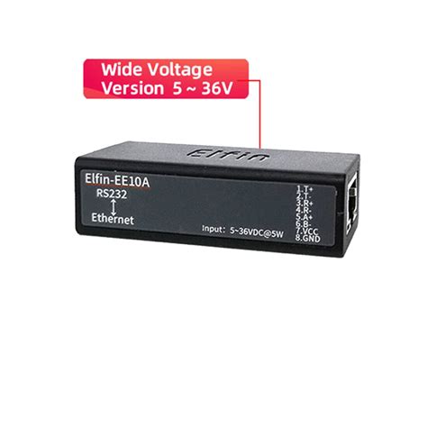 DEVICE SERVER ELFIN EE A RS To Ethernet Extended Power Supply Connection Device