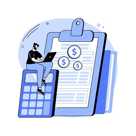 Premium Vector Net Income Calculating Abstract Concept Vector Illustration