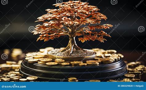 Money Tree Symbol Of Success Wealth And Abundance Coin And Plant Image Banking And Insurance