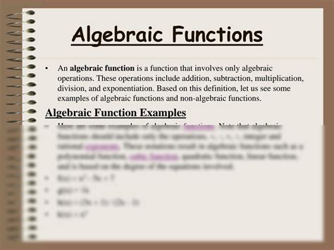 Solution Algebraic Function And Its Types 2 Studypool