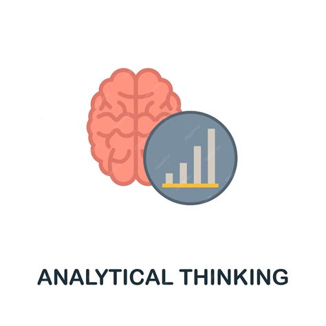 Premium Vector Analytical Thinking Flat Icon Colored Sign From