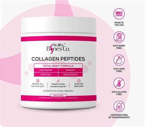 Healthy Bones Co Collagen Peptides For Bone Density