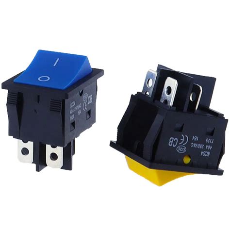 전기 용접기 스위치 선박 유형 고전류 40a 250v Ac 오븐 용광로 히터 4 핀 티몬