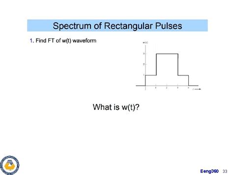 Chapter 2 Fourier Transform And Spectra Topics Fourier