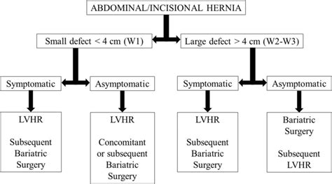 Algorithm For Laparoscopic Ventral Hernia Repair Lvhr In Morbidity