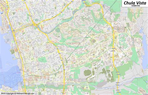 Chula Vista Map California Us Discover Chula Vista With Detailed