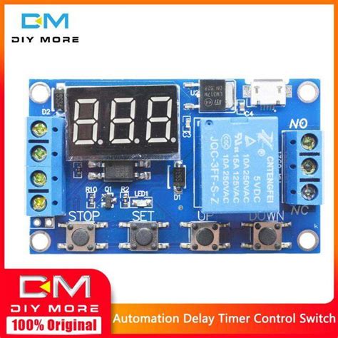 Original Diymore Arduino Dc 5v 12v 24v Led Digital Time Delay Relay Micro Usb Automation Cycle