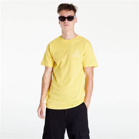 T Shirts Huf Essentials Triple Triangle T Shirt Yellow Footshop