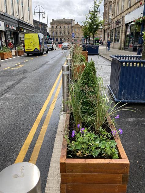 Huddersfield High Street Planters J Paxman Landscapes