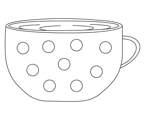 커피 컵 라인 아트 개요 벡터 일러스트 레이 션 프리미엄 벡터