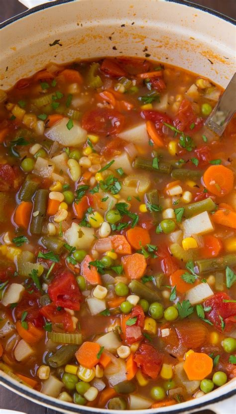 Vegetable Soup Cooking Classy