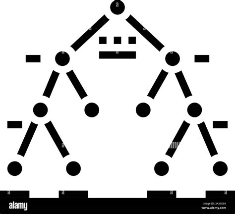 Decision Tree Machine Learning Glyph Icon Vector Decision Tree Machine