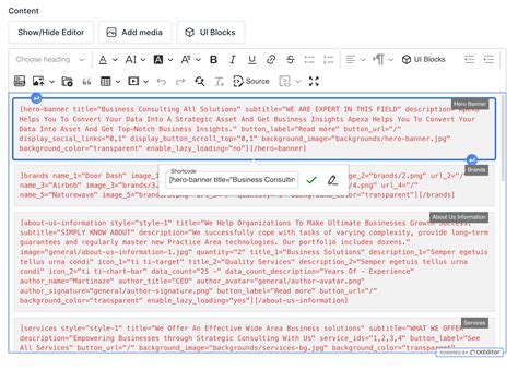 Ui Block Shortcode Archi Elite Documentation