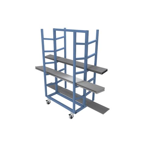 Mobile Pipe Transportation Trolley With Braced Sides £499