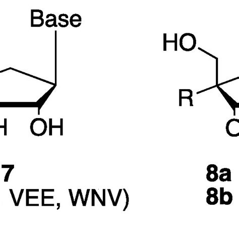 Examples Of 4′ Substituted Carbocyclic Ribo And 2′ Deoxyribo