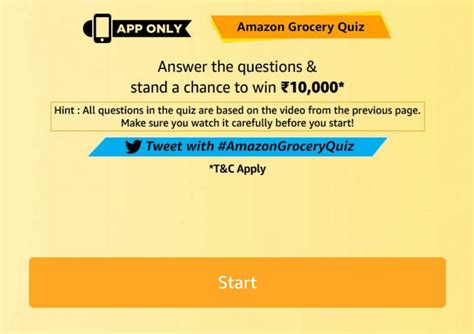 All Solved Amazon Grocery Quiz Answers Win 10000 Amazon Pay