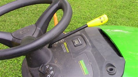 John Deere 100 Series Tighten Deck Belt Tension Adjustment Youtube