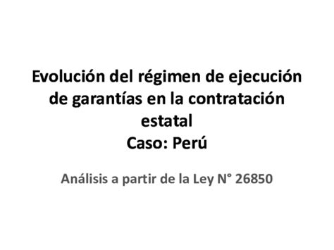 Ppt Regimen De Garantias En La Contratacion Estatal