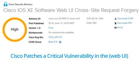 Cisco Patches Critical Vulnerability Leads To Csrf Attack