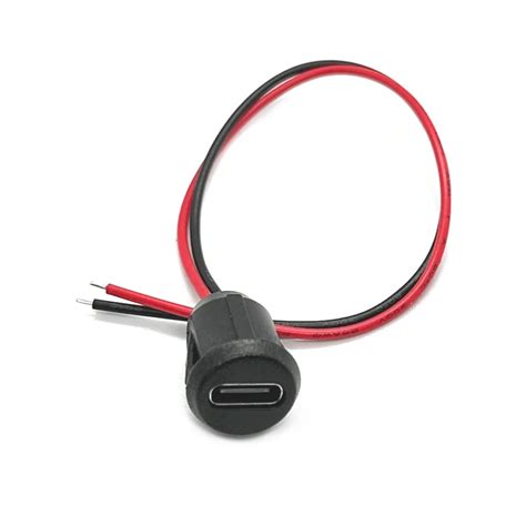 Type C Panel Montaj Dişi Soket 2 Pin 15cm Kablolu Uzatma Usb 3 1