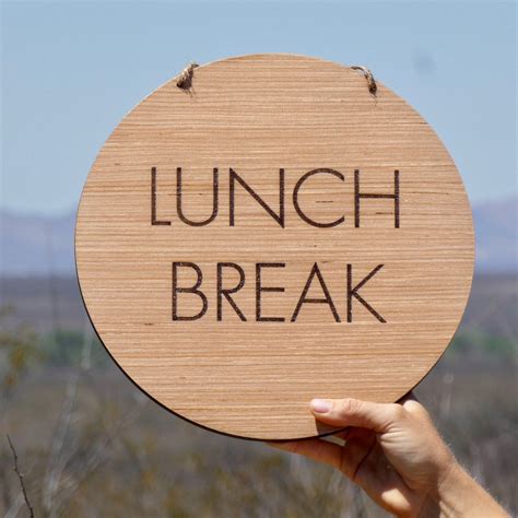 Lunch Break Sign Out For Lunch Sign Be Back Soon Sign Etsy Custom Wood Signs Custom