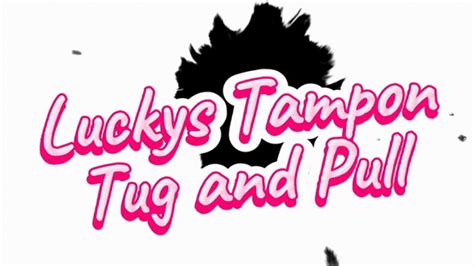 Lucky Tampon String Play And Tug Pull Out Lucky Onyx Lawless Lol