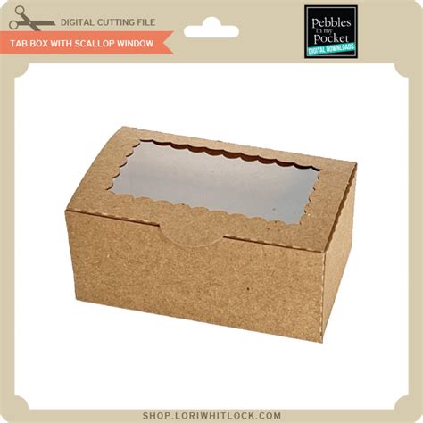 Pp Tab Box With Scallop Window Lori Whitlock