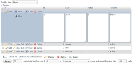 Activate PHPMyAdmin Grid Edit TurnKey GNU Linux
