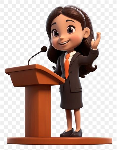 Public Speaking Clipart Girl