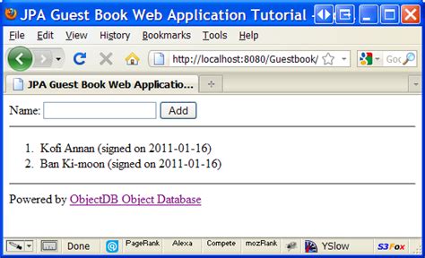 Netbeansjpa Web Application Tutorial