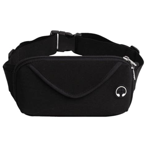 Sporty Waist Bag Crossbody Fanny Pack With Zipper Pockets Hands Free