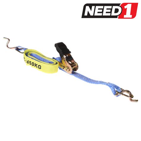 Jmv Ratchet Tie Down Assembly 25mm X 4m Hook And Keeper Lc 450kg