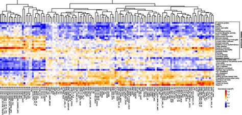 Clustering Of 127 Tissuescell Types Using The Normalized Mean