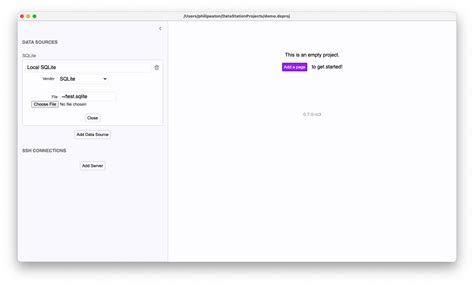 Querying SQLite With DataStation DataStation