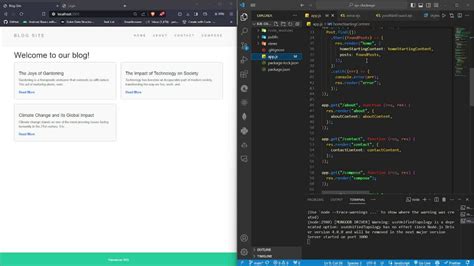 My Journey As A Bharat Intern Creating A Dynamic Blog Site 📝 Parivalavan M Posted On The