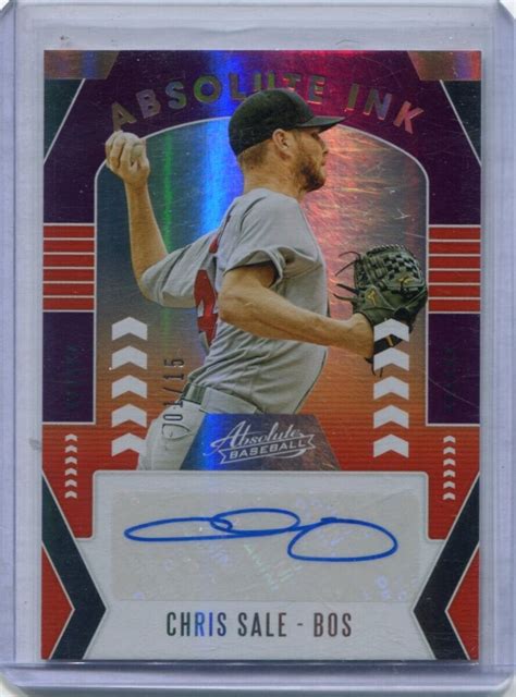 2020 Absolute Chris Sale Absolute Ink Autograph Boston Red Sox D
