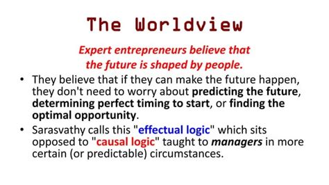Effectuation Theory Of Entrepreneurship Ppt