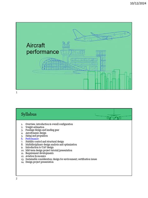 Notes 6 Advanced Aircraft Design Performance Pdf Airspeed Payload