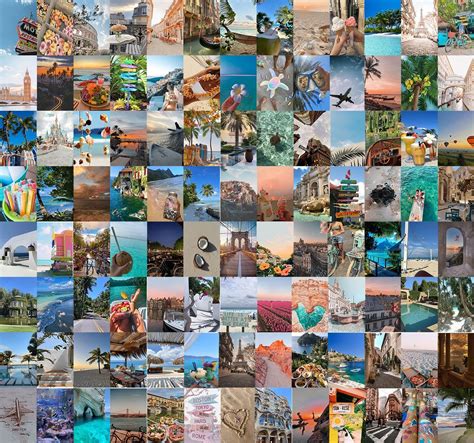 Travel Wall Collage Ideas