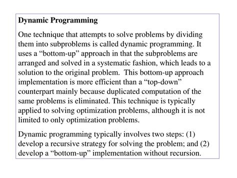Ppt Dynamic Programming Powerpoint Presentation Free Download Id