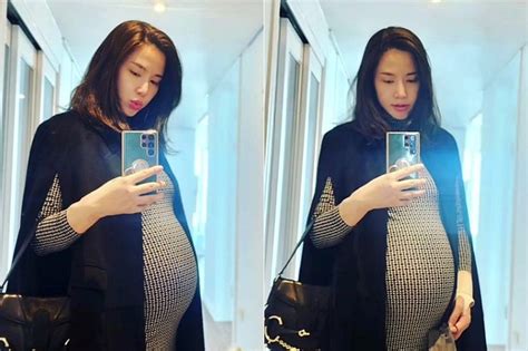 공현주 쌍둥이 임신 28주차 D라인 공개배가 터질 것 같다