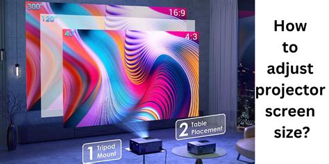 How To Adjust Projector Screen Size Yowhick