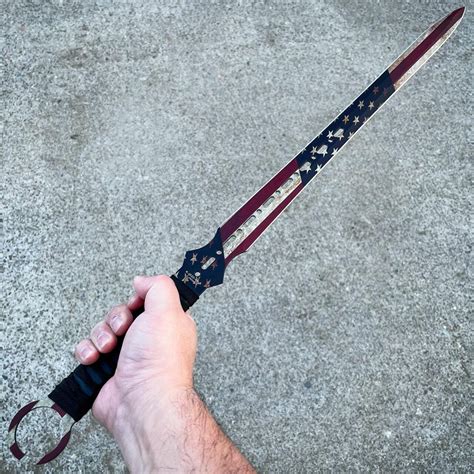 27 American Usa Flag Sword Machete Throwing Knife Set Blade Addict