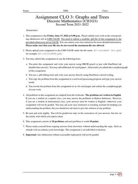A3 Graphstrees Pdf Vertex Graph Theory Theoretical Computer Science
