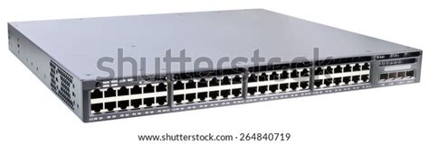 48 Port Fast Ethernet Switch Isolated Stock Photo Edit Now 264840719