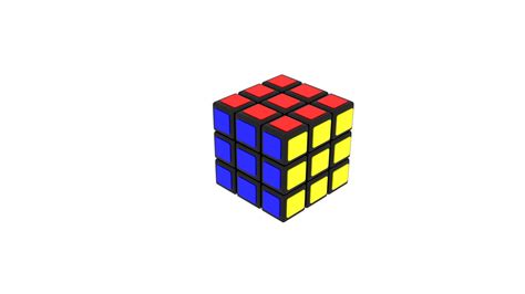 Rubik S Cube Animation Model Turbosquid 1701064