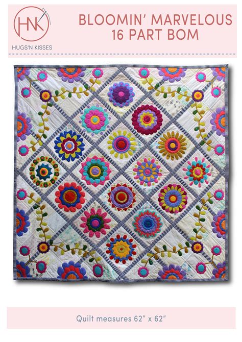 Bloomin Marvelous Bom Pattern And Full Set Hugs N Kisses Erie